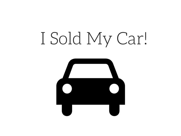 I Sold My Car - Millennial Boss