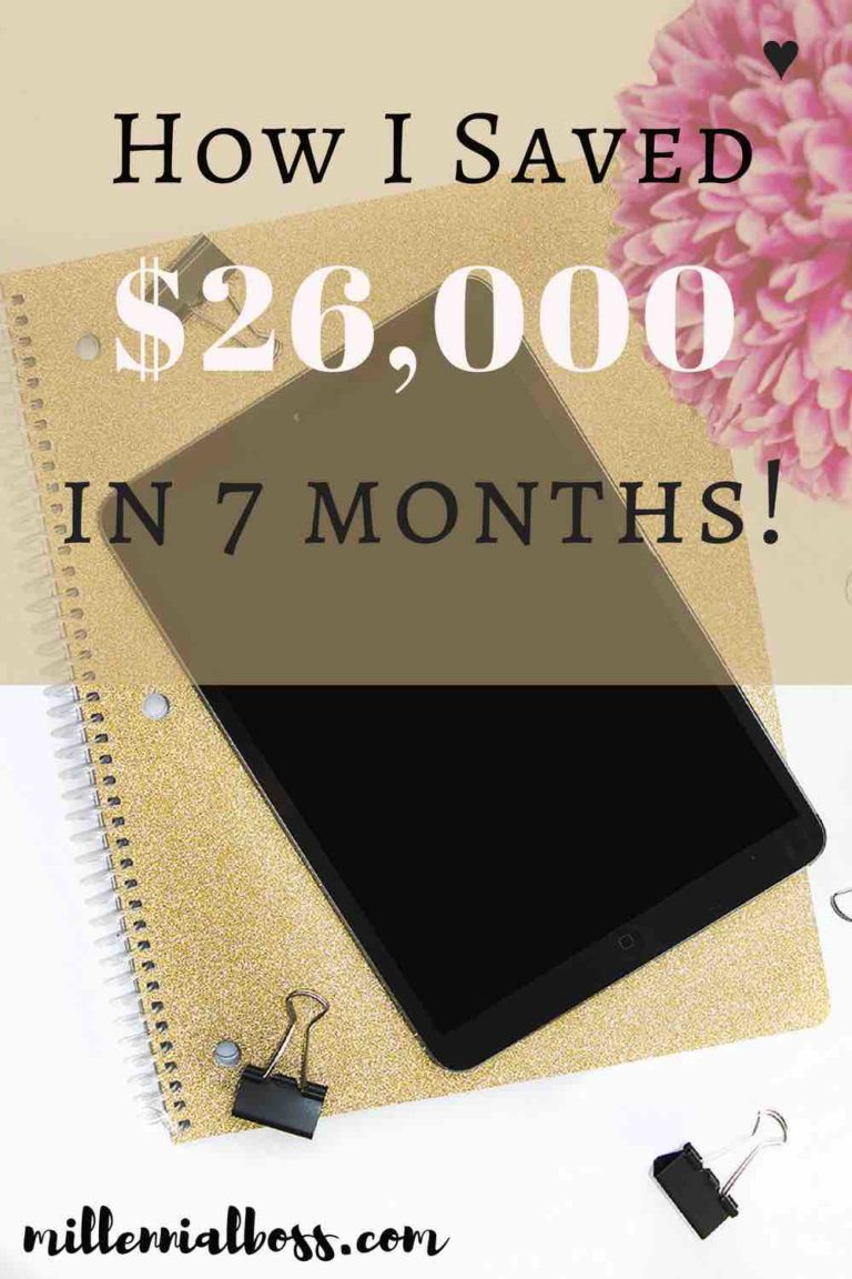 How to Save $26,000 in 7 Months