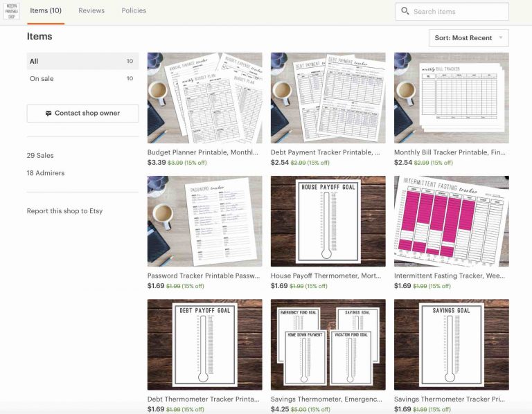 14 Awesome Etsy Printable Shops from our Etsy Mastermind
