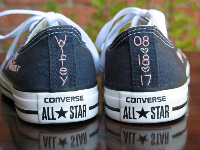 Custom Embroidered Converse - Millennial Boss