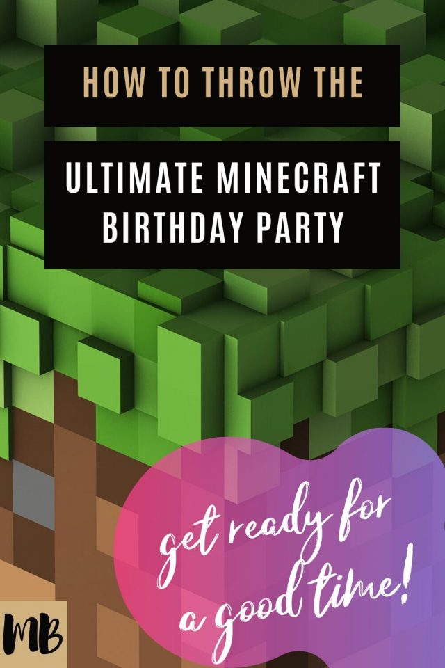Ultimate Minecraft Birthday Party Title - Millennial Boss