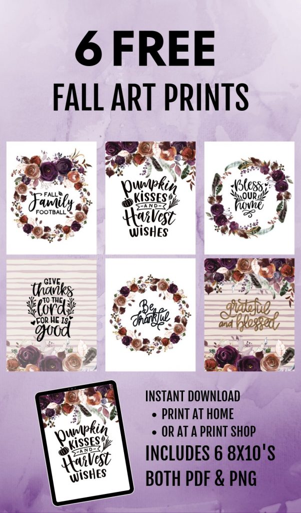 6 free fall printables to print at home - Millennial Boss