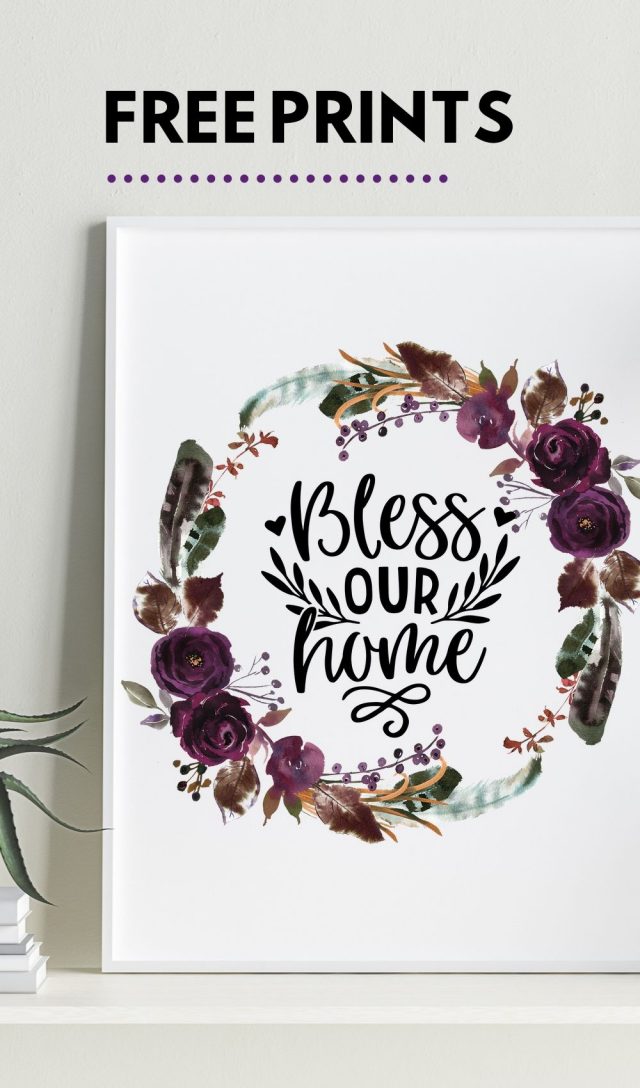 6 Free Floral Fall Printables for Your Wall