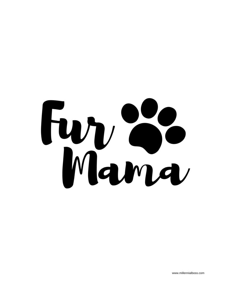 Paw Print Outline printable pdf in different sizes
